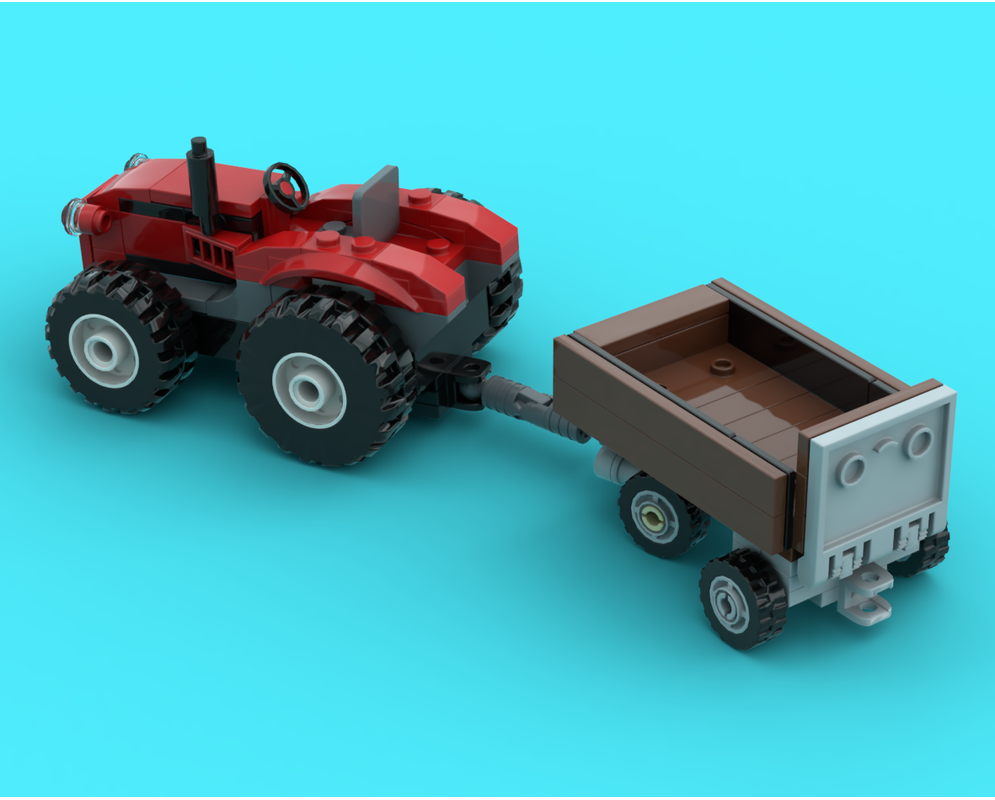 LEGO MOC Modified 60461 Farm Tractor with Trailer by mshenn ...