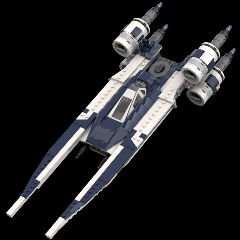 LEGO MOC 75399 U Wing Blue Squadron Color Mod by MasterBrickSeparator ...