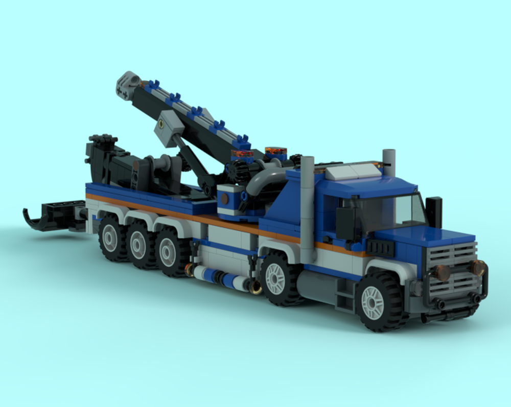 LEGO MOC Heavy-Duty Wrecker Truck by bigtrainbricks | Rebrickable ...