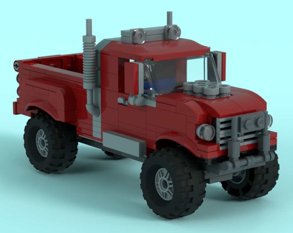 LEGO MOC Custom Pick-up Truck by BigTrainBricks | Rebrickable - Build ...