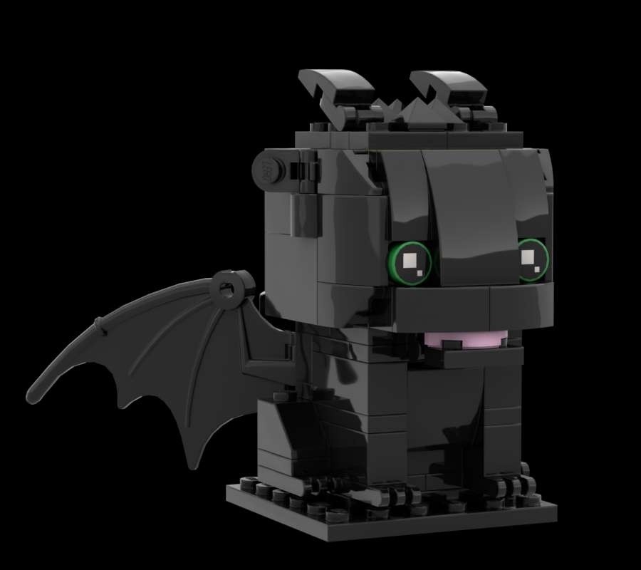LEGO MOC Toothless by millenniumakuma | Rebrickable - Build with LEGO