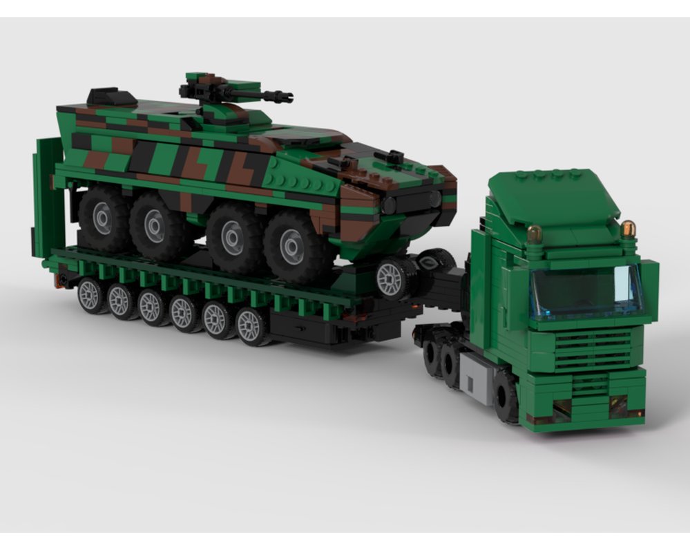 LEGO MOC City Army heavy transport truck (short and long version) by ...