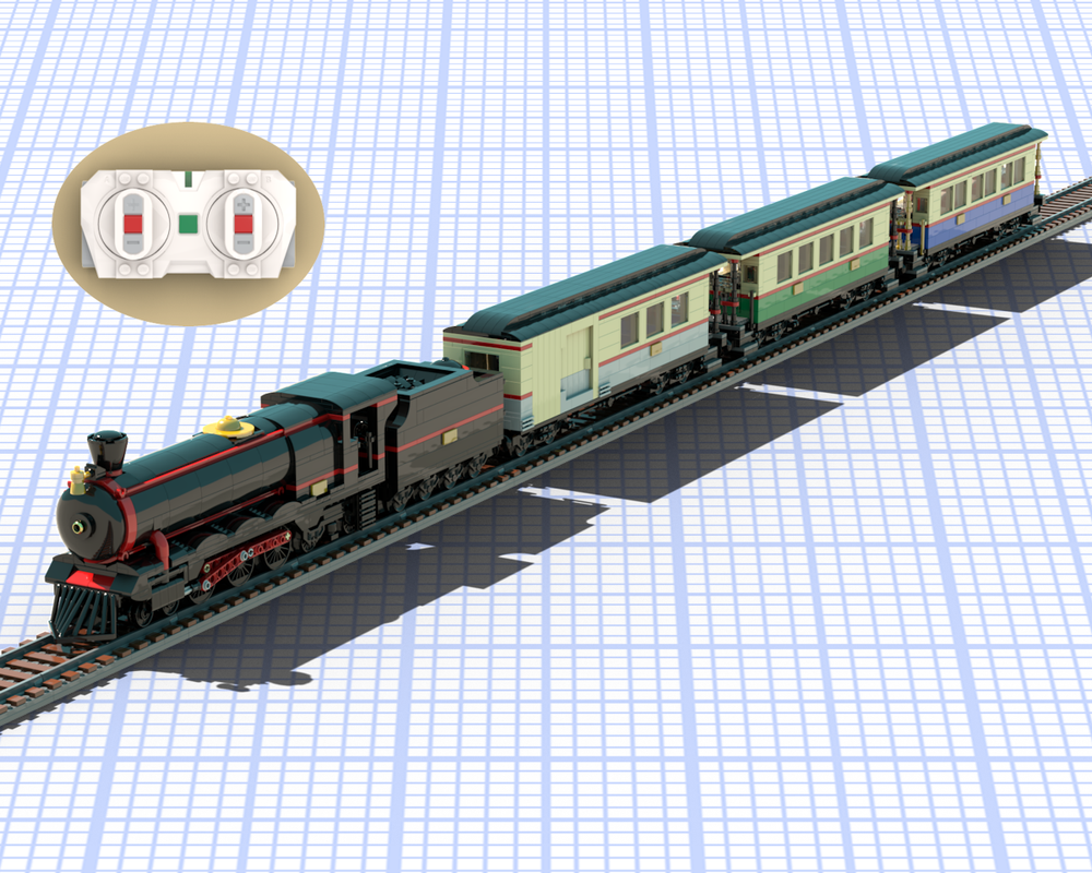 LEGO MOC-224669 Steam Train by Stormy | Rebrickable - Build with LEGO