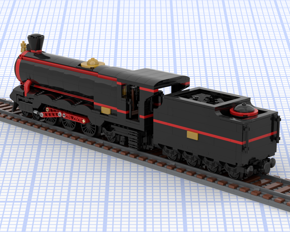 LEGO MOC Steam Train by Stormy | Rebrickable - Build with LEGO