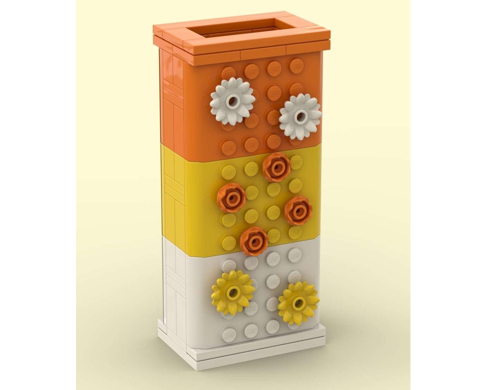 LEGO MOC Brick Vase Tricolore by Michi_R | Rebrickable - Build with LEGO