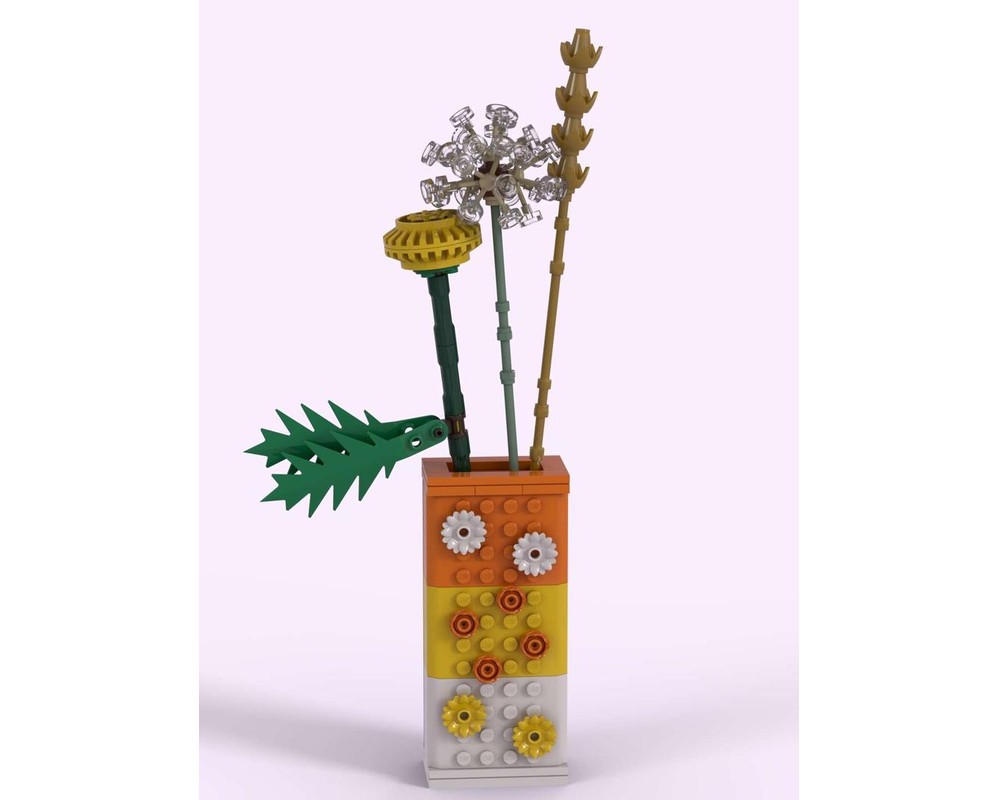 LEGO MOC Brick Vase Tricolore by Michi_R | Rebrickable - Build with LEGO