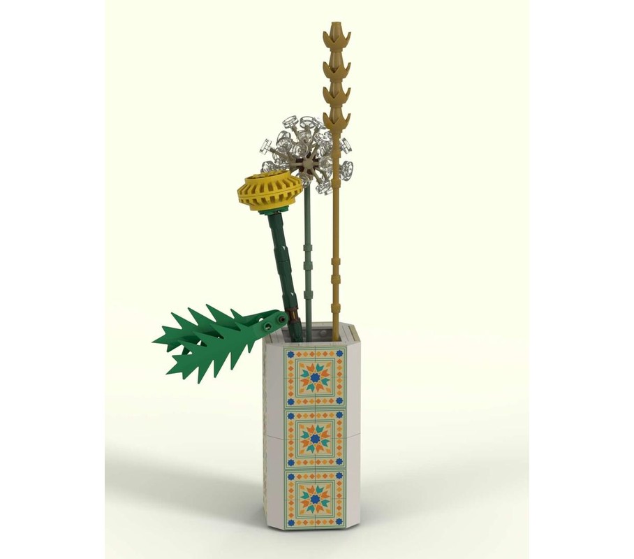 LEGO MOC Brick Vase Octagon II by Michi_R | Rebrickable - Build with LEGO