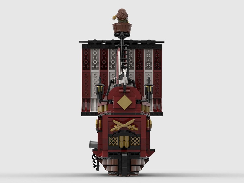 LEGO MOC Dark Red Pirates Sailboat by Lacike82 | Rebrickable - Build ...