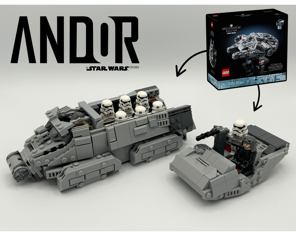 LEGO MOC-224725 ANDOR Imperial Vehicle Bundle Pack (75375 & 75383 ...