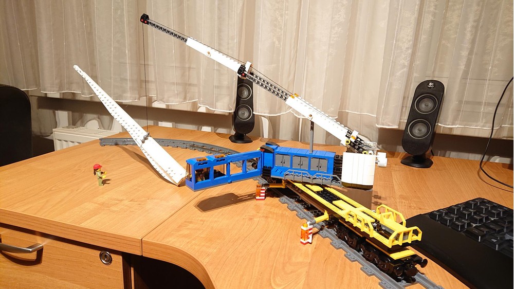 LEGO MOC Heavy Railroad Crane by Gemiini | Rebrickable - Build with LEGO