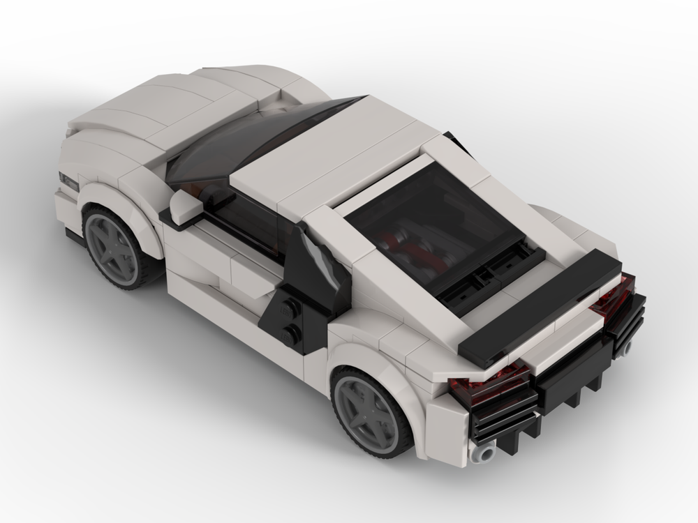 LEGO MOC Audi R8 MOD 8wide by Linse | Rebrickable - Build with LEGO