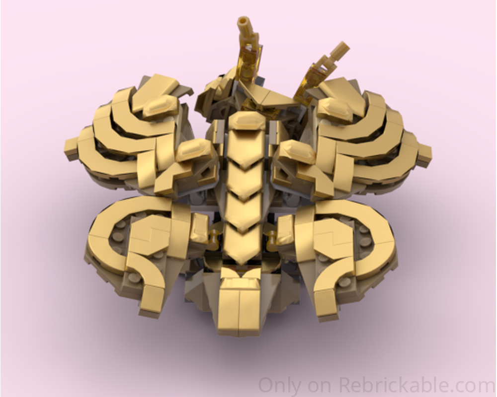 LEGO MOC 76191: Golden Butterfly (Effect) by MK4 | Rebrickable - Build ...