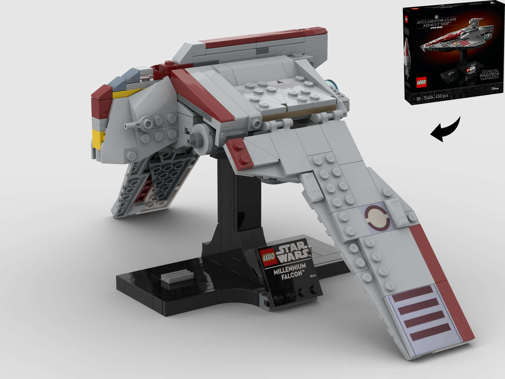 LEGO MOC Nu-Class Republic Attack Shuttle Midi-Scale - Alternate Build of 75404 Acclamator by ...