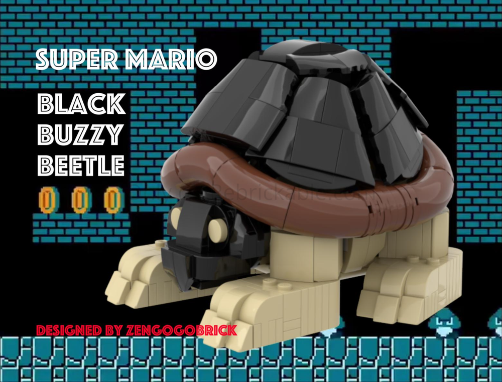 LEGO MOC 40787 Super Mario – Black Buzzy Beetle by zengogobrick ...