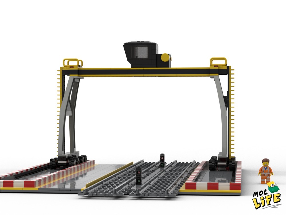 LEGO MOC Crane docking train station by MocLife | Rebrickable - Build ...