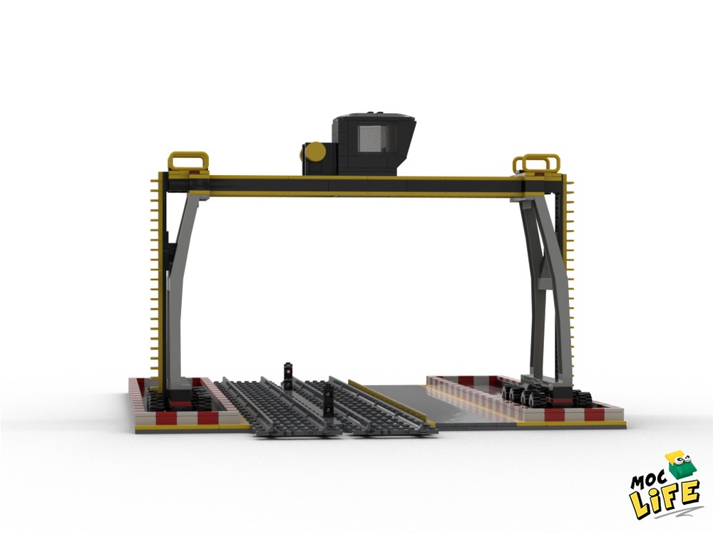 LEGO MOC Crane docking train station by MocLife | Rebrickable - Build ...