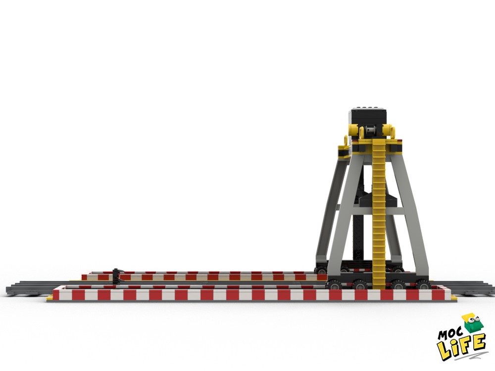 LEGO MOC Crane docking train station by MocLife | Rebrickable - Build ...