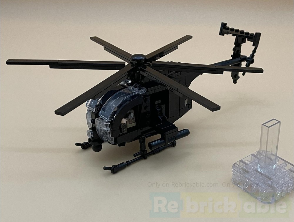 LEGO MOC MH-6 Little Bird by LKBuilds | Rebrickable - Build with LEGO