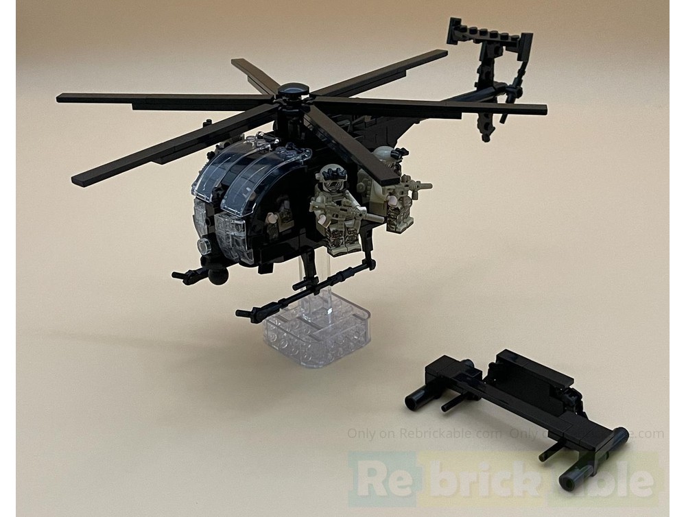 LEGO MOC MH-6 Little Bird by LKBuilds | Rebrickable - Build with LEGO