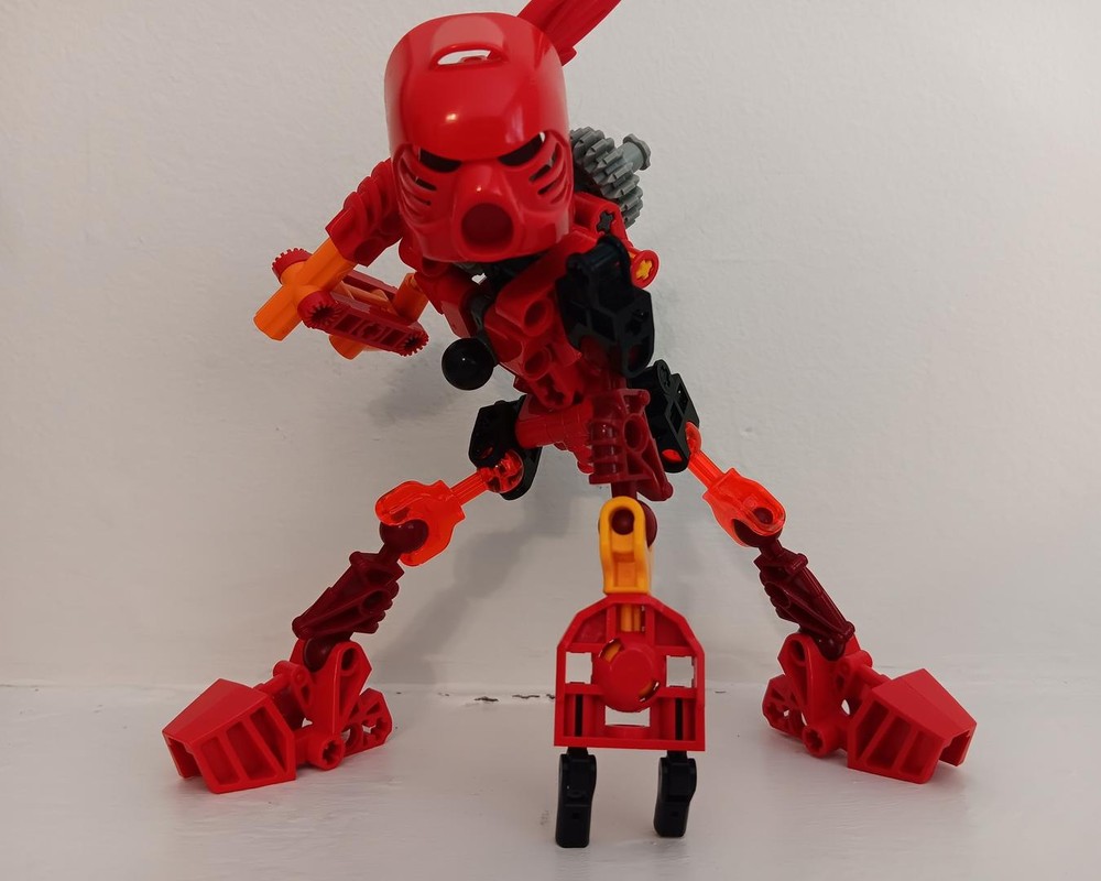 LEGO MOC Tahu, Toa of fire - Working gearbox revamp by Geminorn ...
