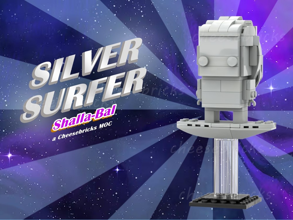 LEGO MOC Silver Surfer Shalla-Bal Fantastic Four Brickheadz Marvel by ...
