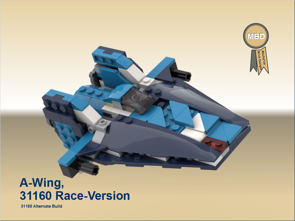 LEGO MOC A-Wing, 31160 Race Version, unofficial Fan Design and 31160 Alternate Build by ...