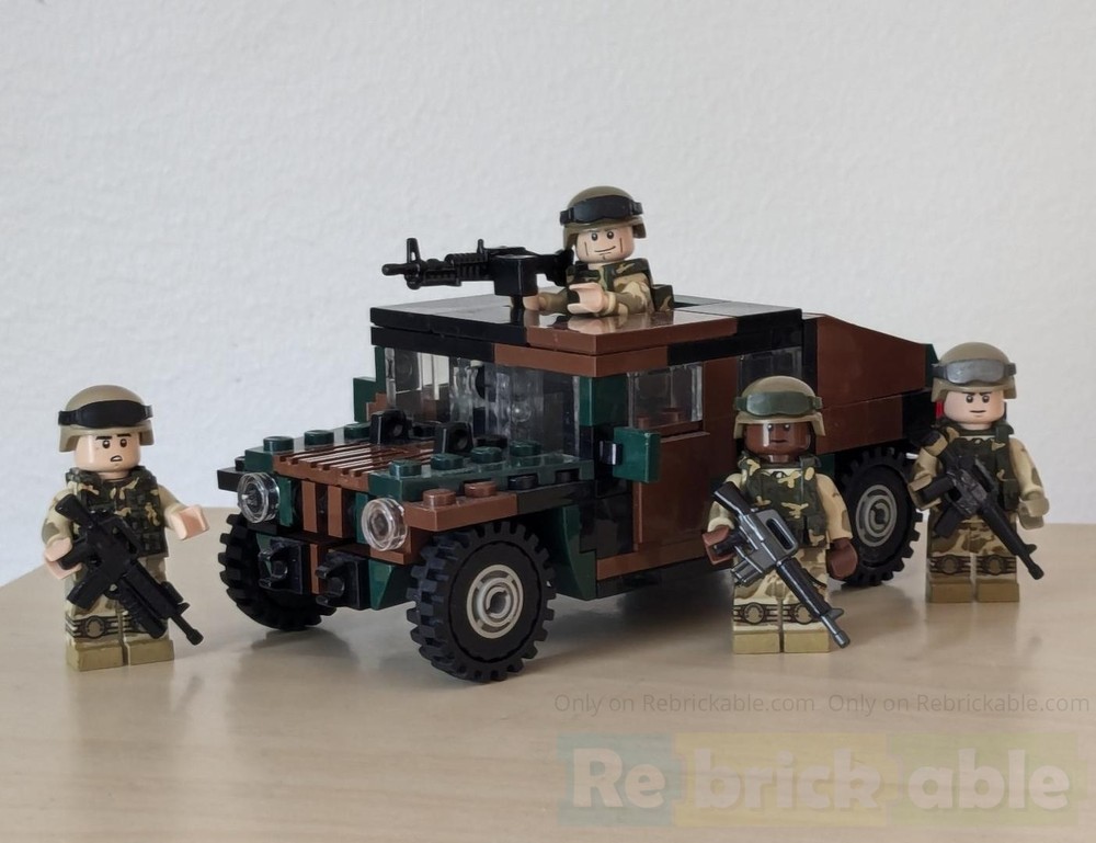 LEGO MOC M1026 HMMWV (Humvee) by 500 HEAVY | Rebrickable - Build with LEGO