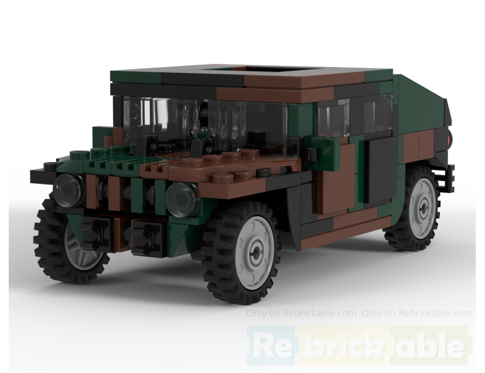 LEGO MOC M1026 HMMWV (Humvee) by 500 HEAVY | Rebrickable - Build with LEGO