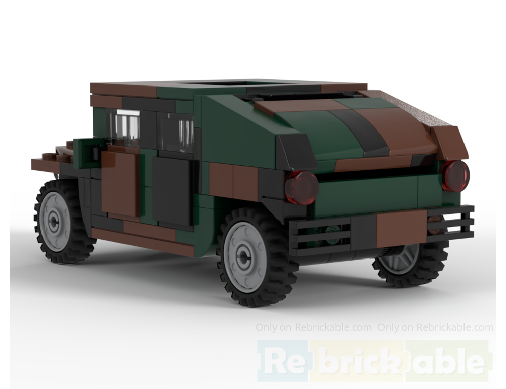 LEGO MOC M1026 HMMWV (Humvee) by 500 HEAVY | Rebrickable - Build with LEGO