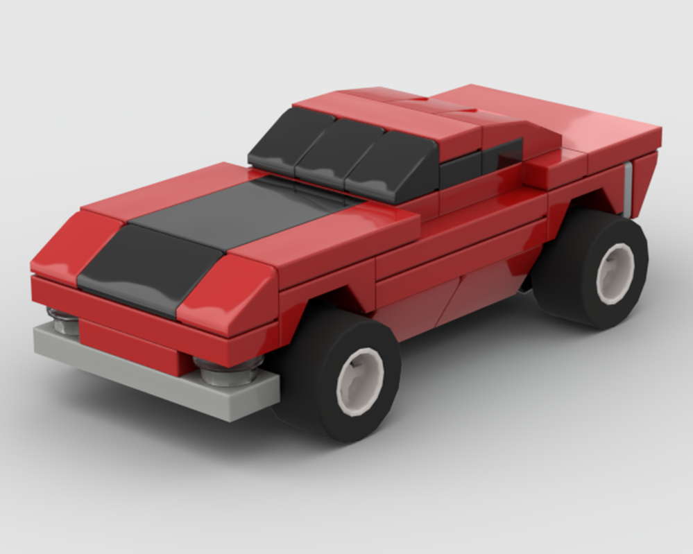 LEGO MOC Mini Muscle Car - 4 Stud Wide by captain_con | Rebrickable ...