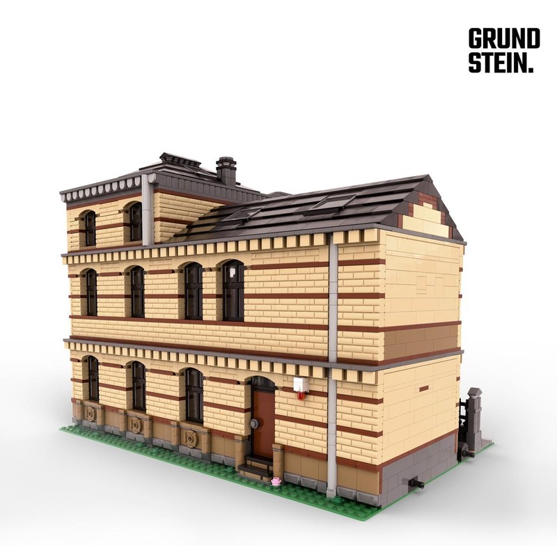 LEGO MOC Modular School by -Felix- | Rebrickable - Build with LEGO
