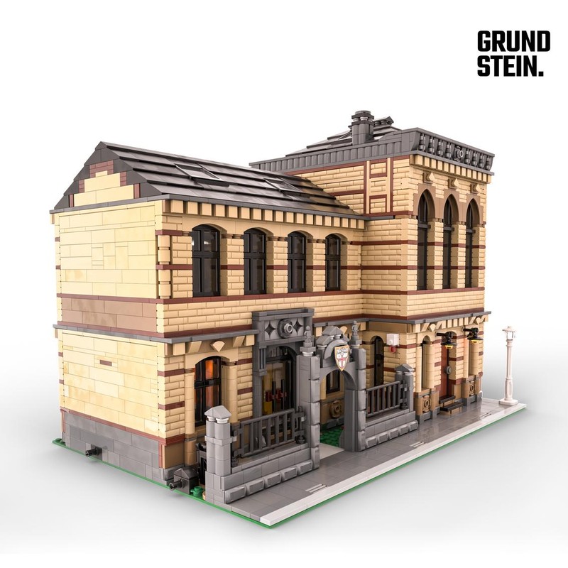 LEGO MOC Modular School by -Felix- | Rebrickable - Build with LEGO