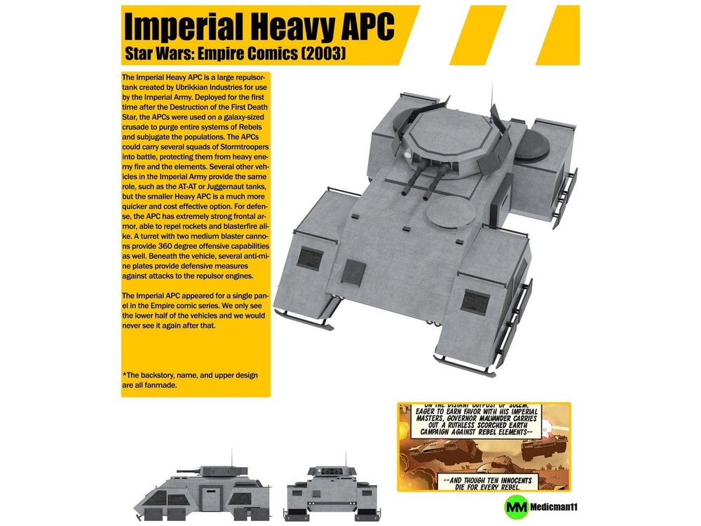 LEGO MOC Imperial Heavy APC by Krieg_15 | Rebrickable - Build with LEGO