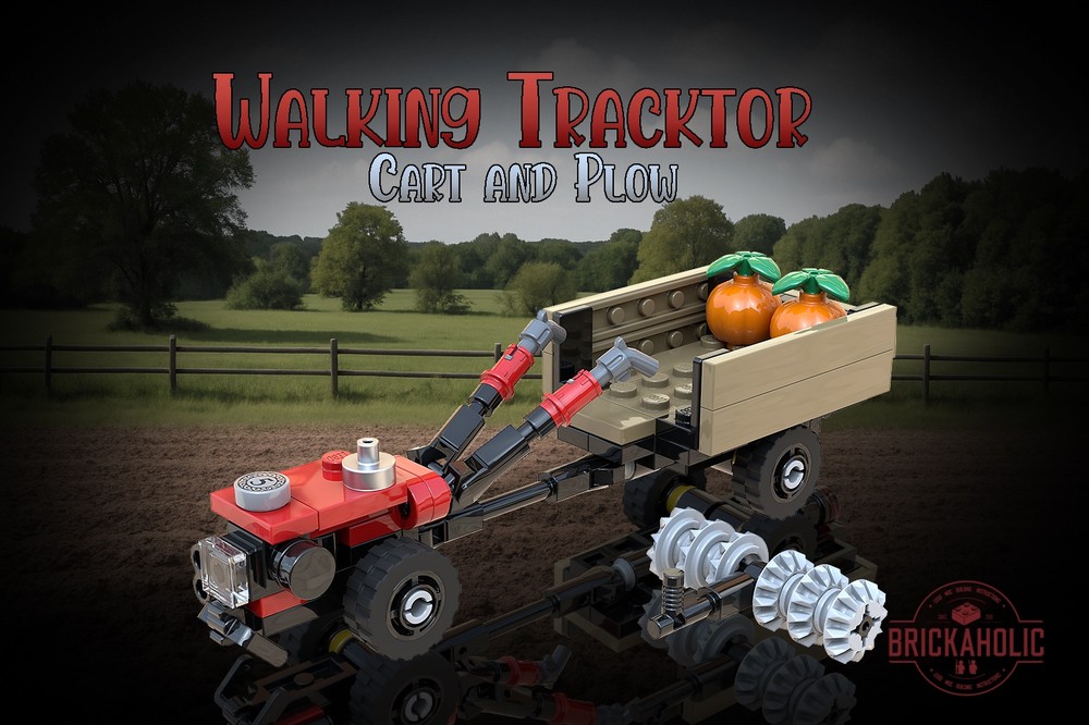 LEGO MOC Walking Tractor Cart with Plow by Darcanj - Brickaholic ...