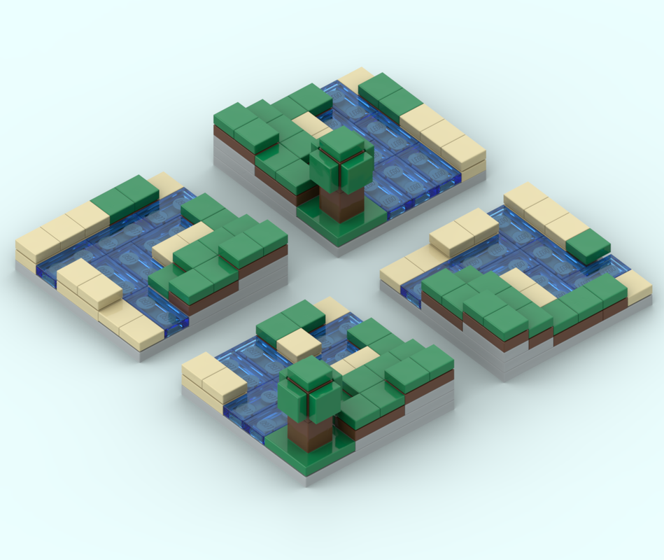 LEGO MOC River Biome - Expansion for "21265-1 The Crafting Table" by lahzo | Rebrickable - Build ...