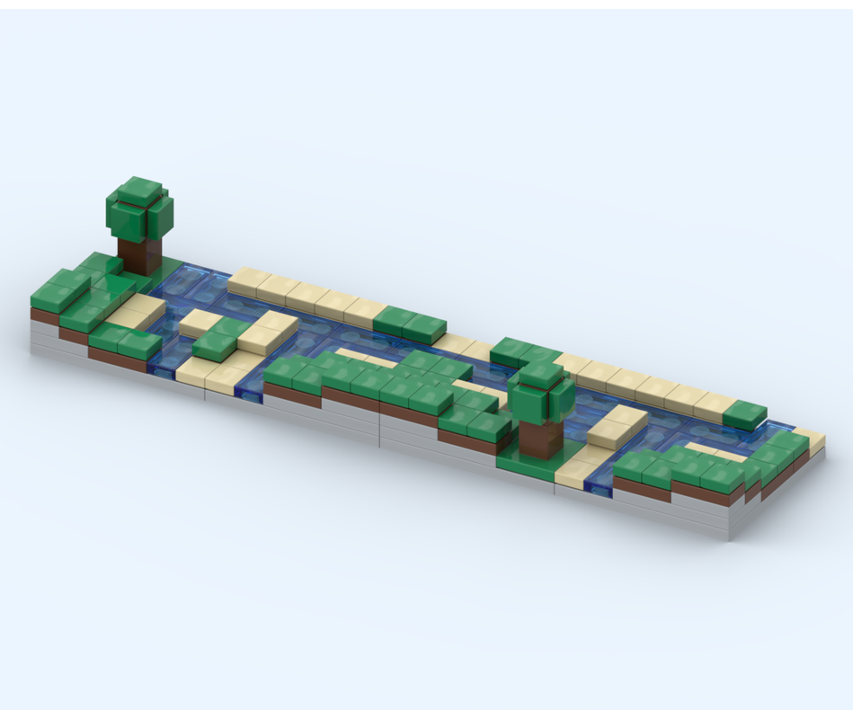 LEGO MOC River Biome - Expansion for "21265-1 The Crafting Table" by ...