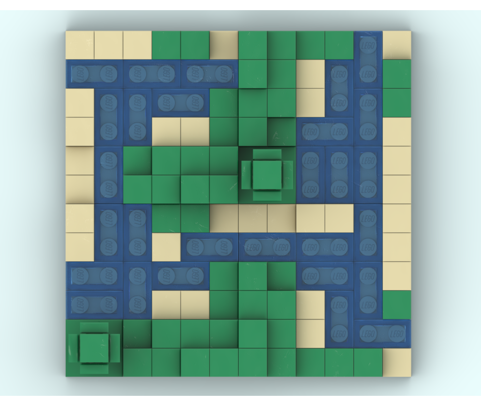 LEGO MOC River Biome - Expansion for "21265-1 The Crafting Table" by ...