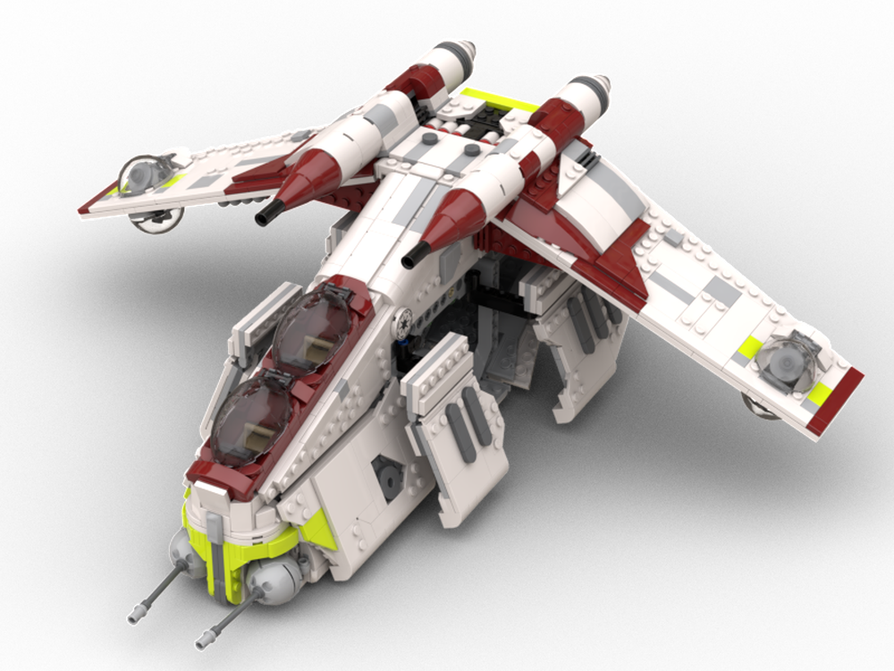 LEGO MOC Republic Gunship - CW Version by ZippyGumby | Rebrickable ...