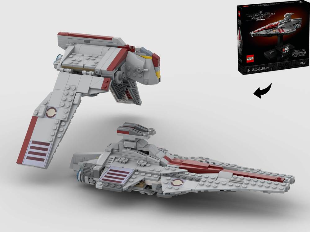 LEGO MOC 2-in-1 Alternate Builds Bundle - 75404 Acclamator-Class ...