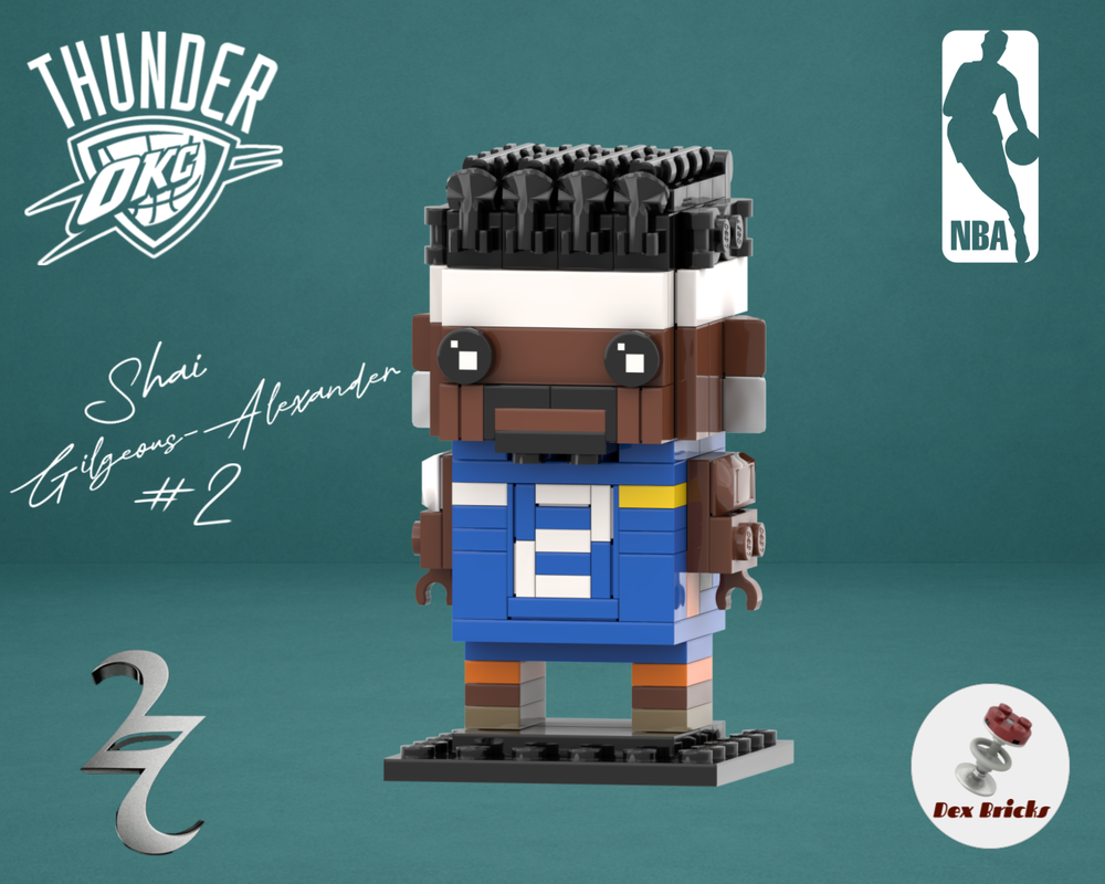 LEGO MOC LEGO Shai Gilgeous-Alexander (SGA) NBA Brickheadz by Dex ...
