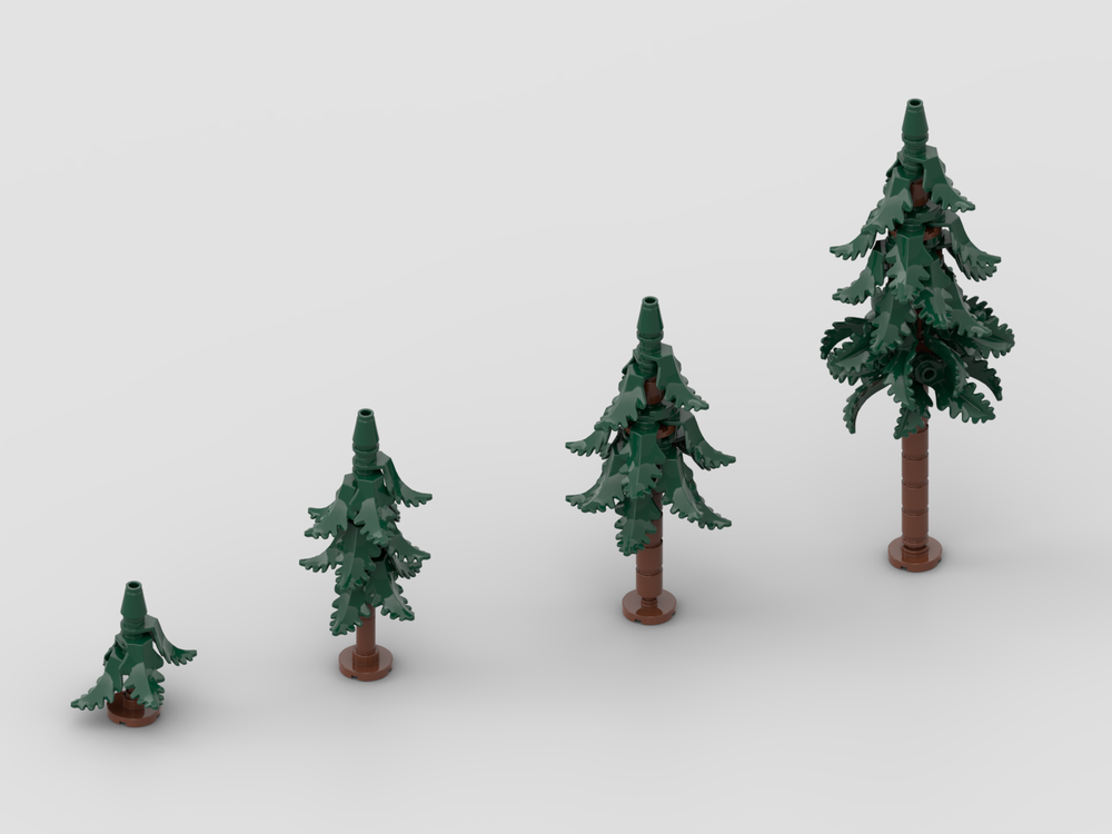 LEGO MOC Pine Tree by habichtfreak | Rebrickable - Build with LEGO