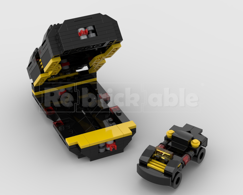 LEGO MOC MOC - Cargo Container Mk II and Retro Mini Buggy - Blacktron ...