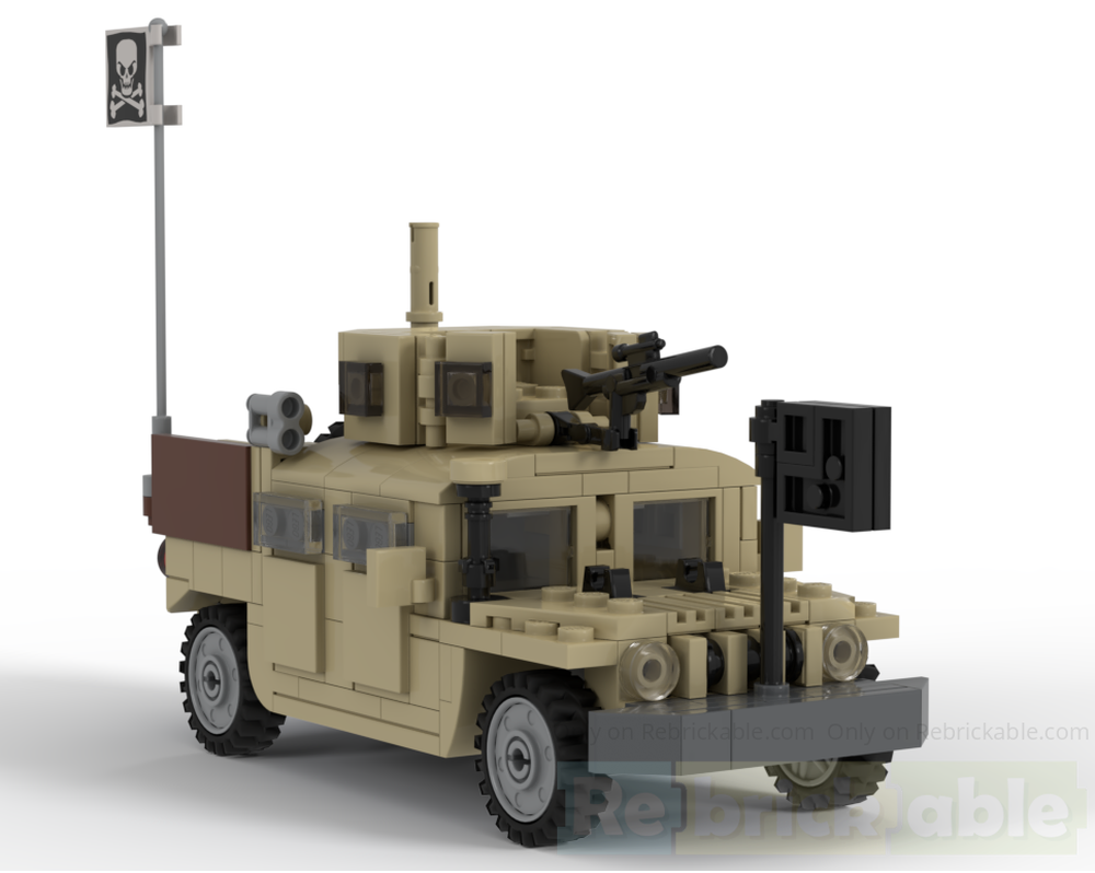 LEGO MOC HMMWV Up Armored HA (Heavy) SOF version by 500 HEAVY | Rebrickable - Build with LEGO