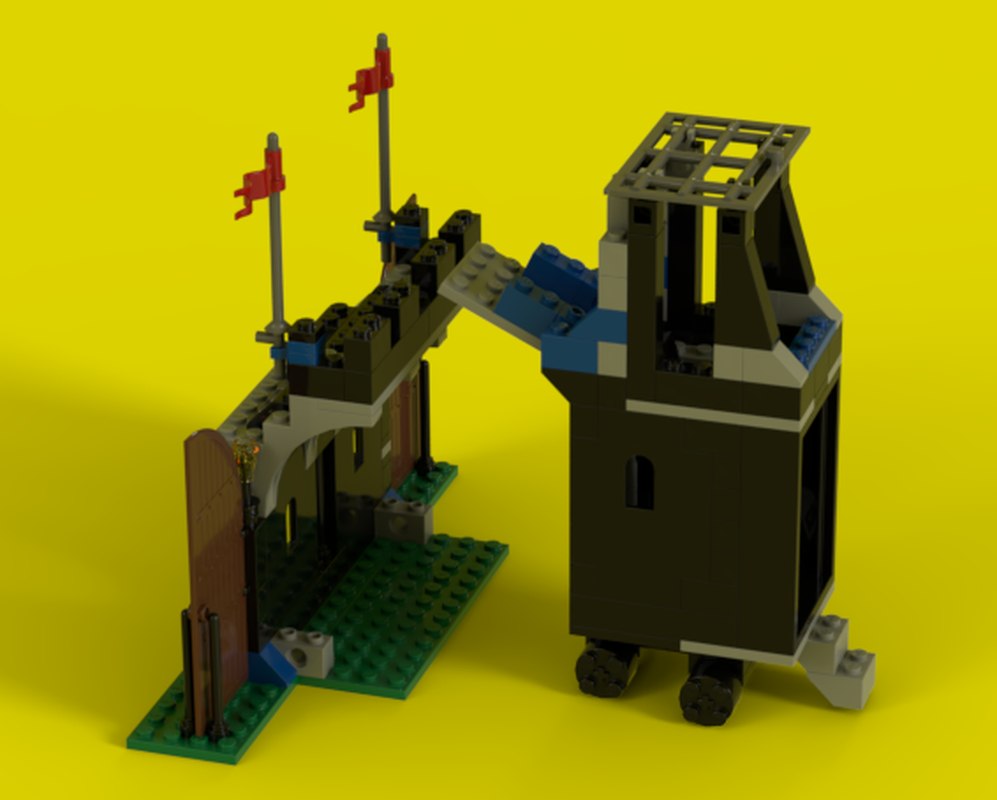 LEGO MOC 6059 Siege Tower & Rampart by Legoivo | Rebrickable - Build ...