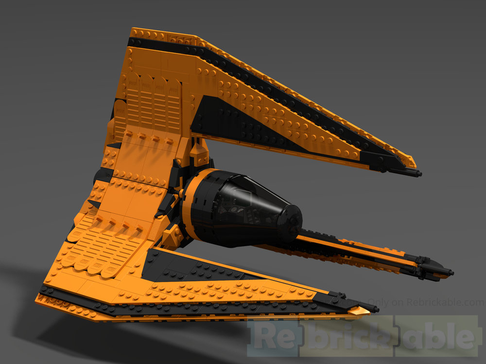 LEGO MOC-225046 Tie/S Phantom Orange by brickedsls | Rebrickable ...