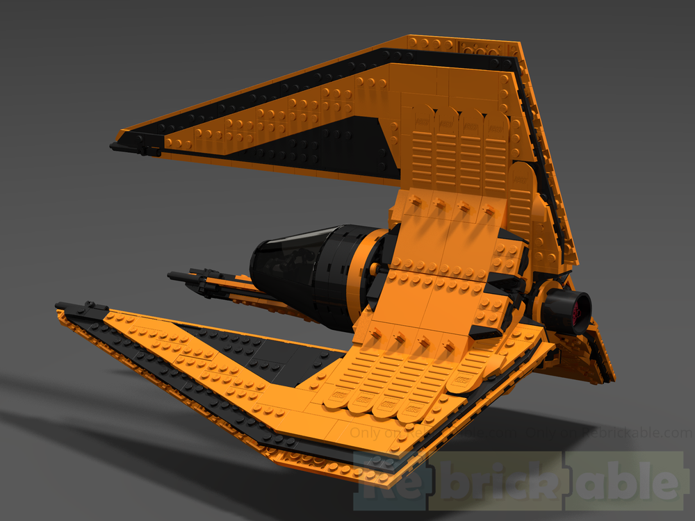 LEGO MOC Tie/S Phantom Orange by brickedsls | Rebrickable - Build with LEGO
