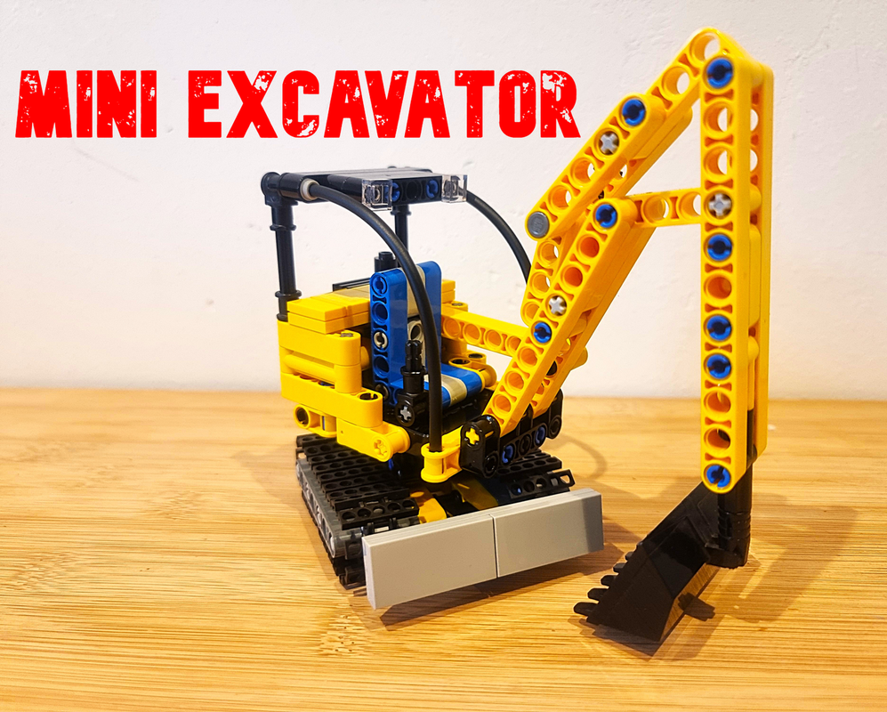 LEGO MOC Functional Mini Excavator by PawelCH | Rebrickable - Build ...