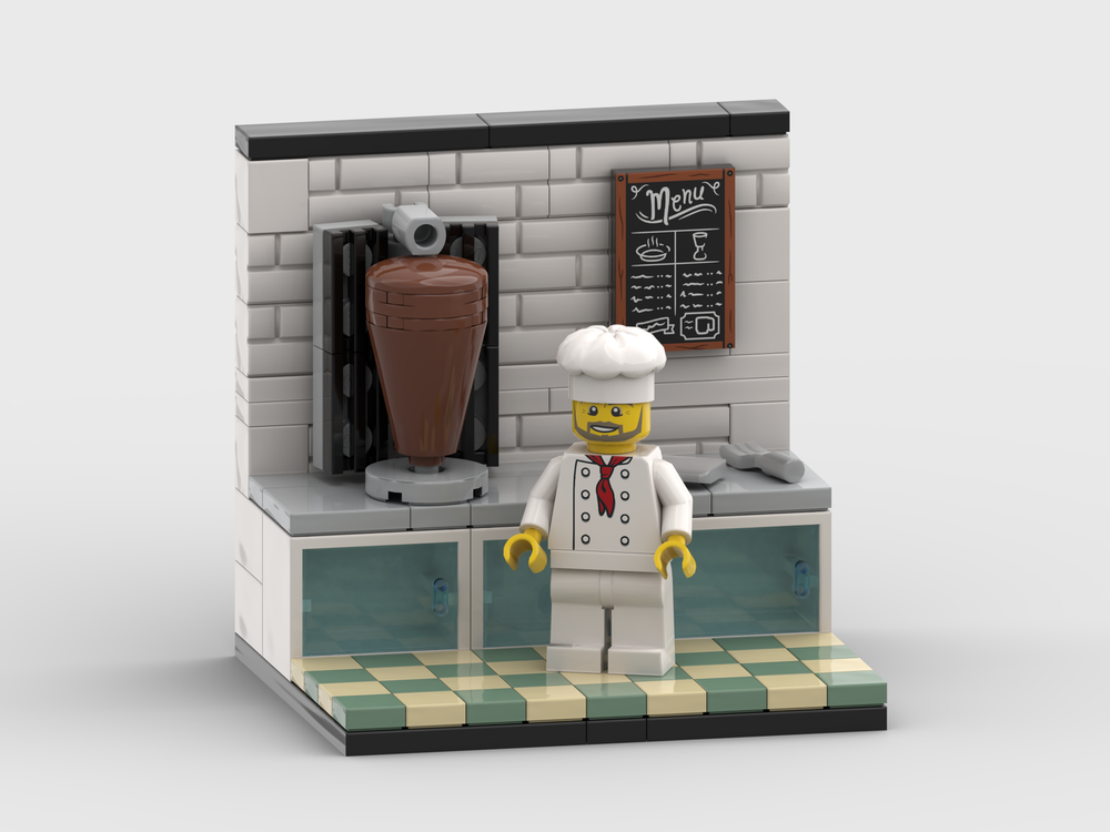 LEGO MOC Kebab Shop by BrickHappens | Rebrickable - Build with LEGO