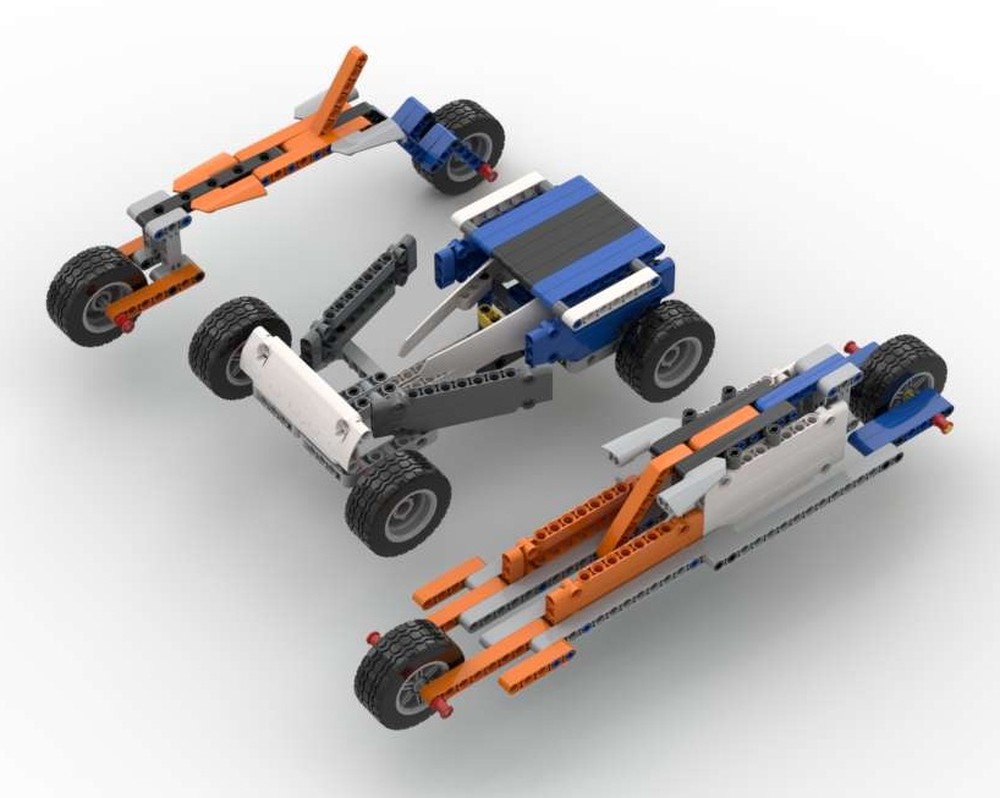 LEGO MOC 42128 Car and two Motorcycles. by Daghan2013 | Rebrickable - Build with LEGO