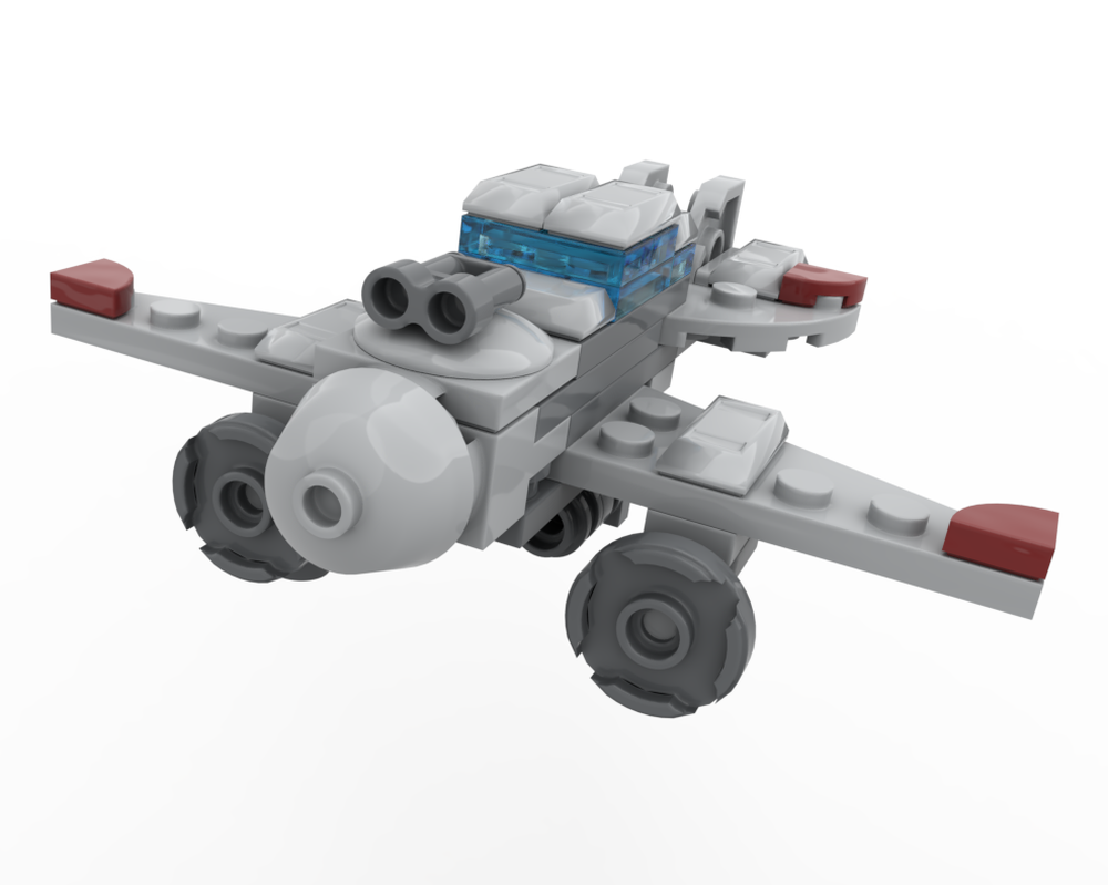 LEGO MOC Dual prop fighter plane by Babylonbuild | Rebrickable - Build ...